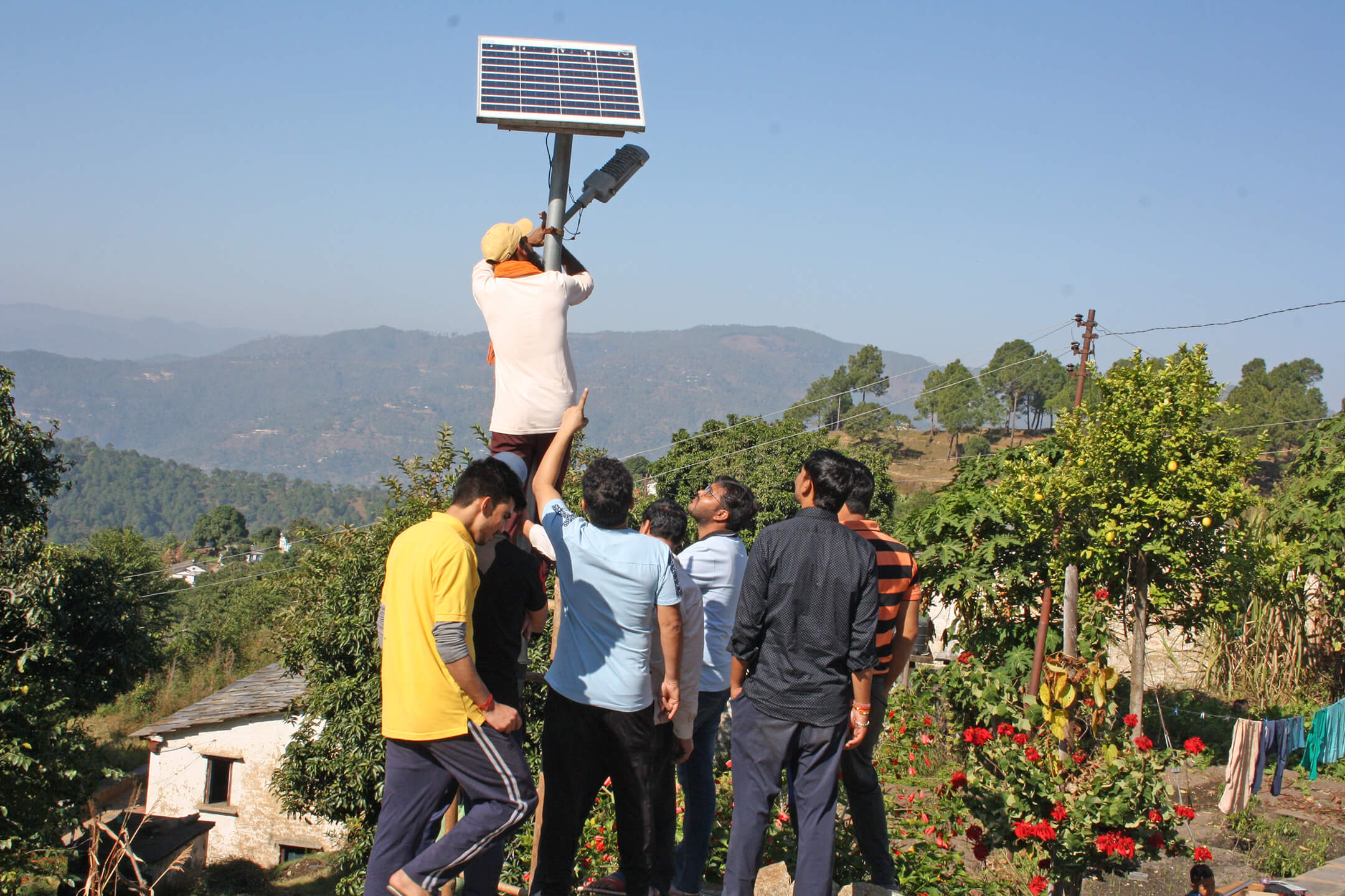 Solar Light Installation - Devtara Foundation